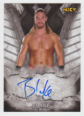 BLAKE 2016 Topps WWE NXT Bronze On-Card Auto #D /99 Online Exclusive ...