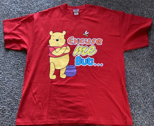 Disney Winnie the Pooh Excuse Me but .. Have you seen my Honey Red T ...