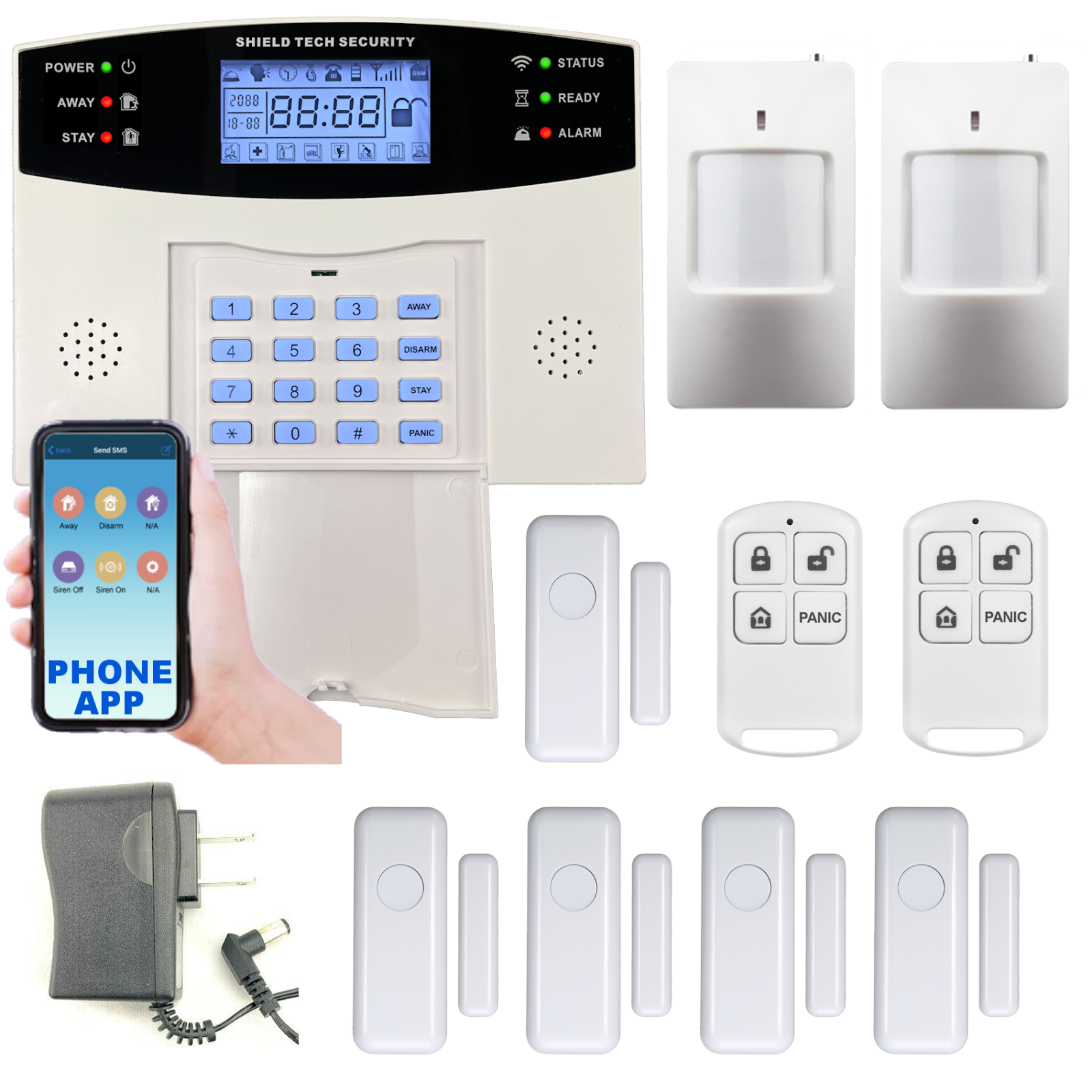 Wireless Cellular Alarm System for Home or House, Call, Text, & Smart ...