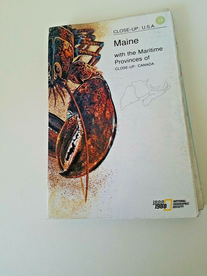 Vintage National Geographic Close Up USA Maps 1988 Lot Of 6 | eBay