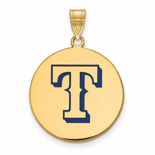 SS GP Texas Rangers Letter T Large Enameled Disc Pendant | eBay