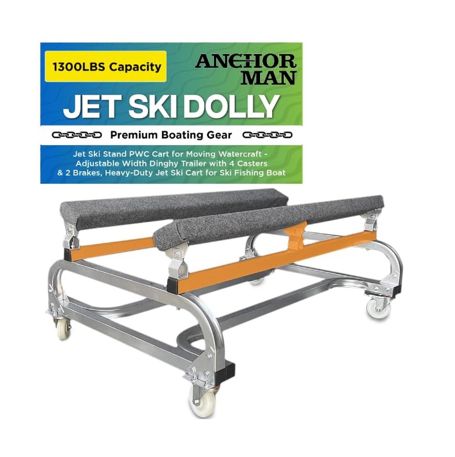 Jet Ski Dolly, Jet Ski Stand PWC Cart for Moving Watercraft ...