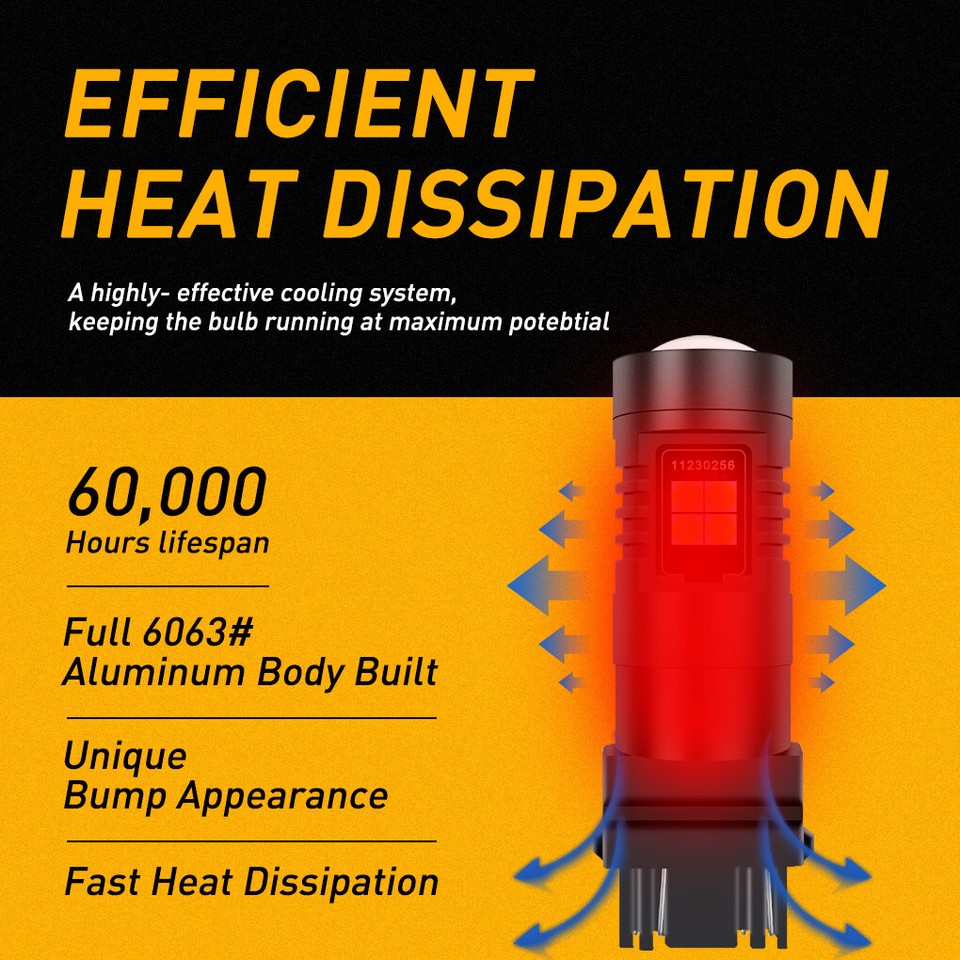 Yellow 3157 LED Turn Signal Light DRL Bulbs Resistors for Chevy ...