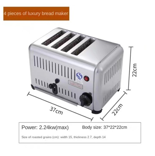 Four Slice Toaster Toaster Commercial Automatic Toaster One-button ...