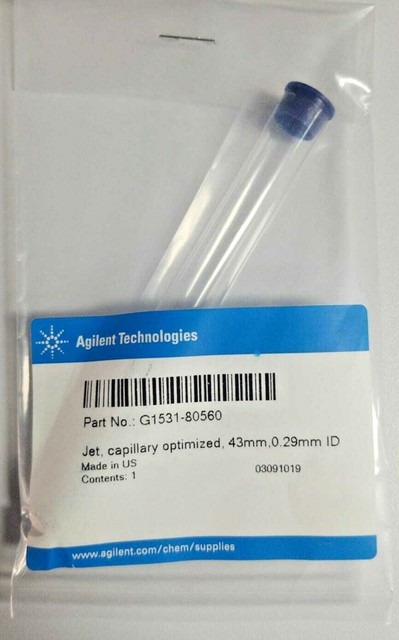 Agilent G1531-80560 Jet Capillary Columns Optimized 43mm 0.29mm ID for ...