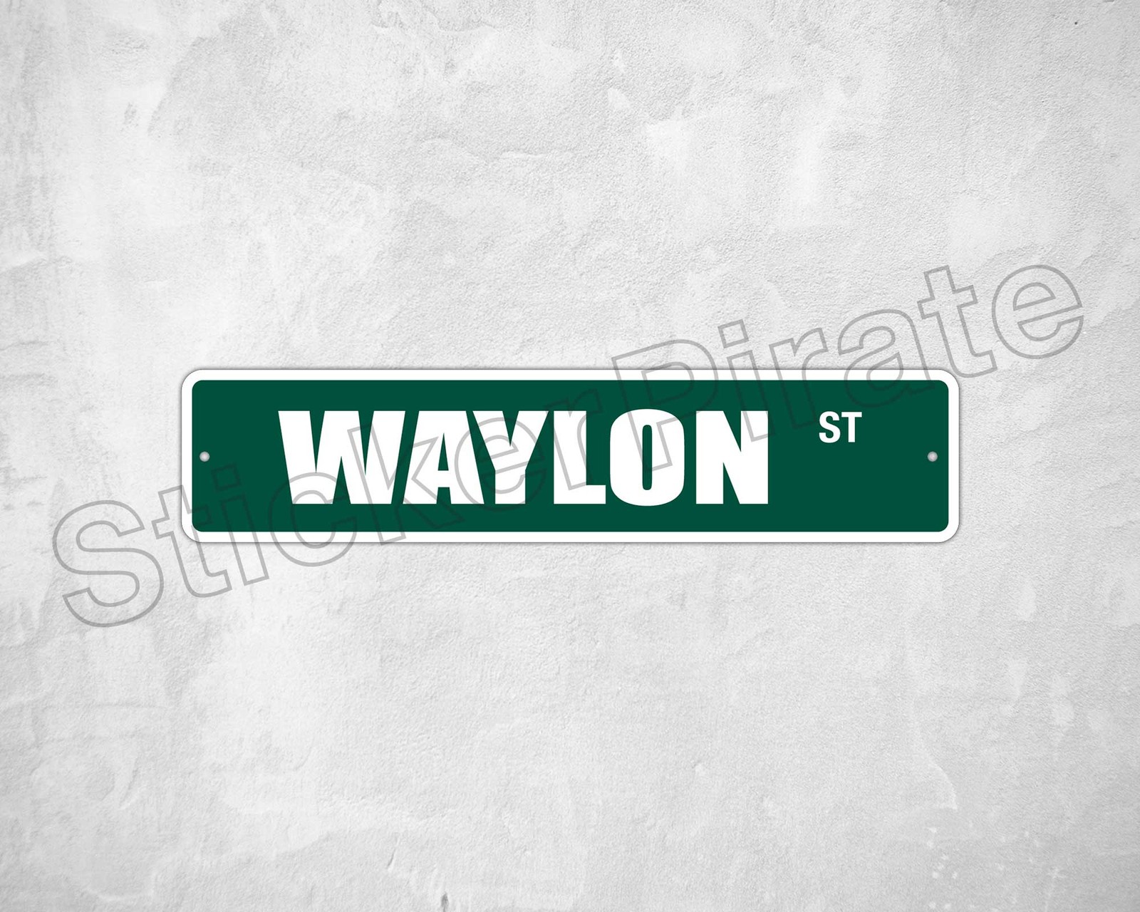 *Aluminum* Waylon 4" x 18" Metal Novelty Street Sign SS 3663 | eBay
