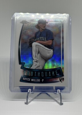 2023 TOPPS CHROME UPDATE BRYCE MILLER ROOKIE YOUTHQUAKE REFRACTOR SP ...