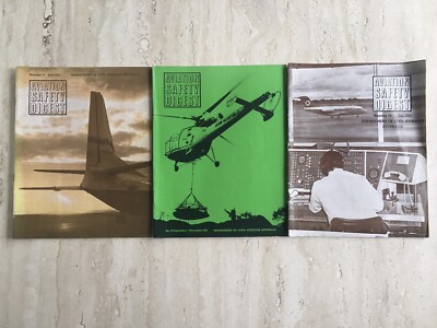 Australian Aviation Safety Digest - Very Rare & Collectable 1971 - 3 x ...