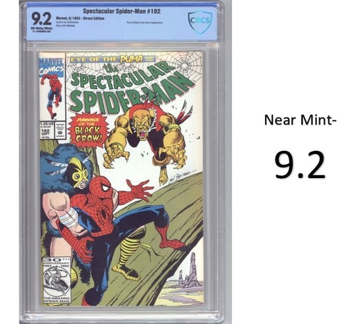 Spectacular Spider-Man #192 - with Puma & Black Crow - CBCS 9.2 - Brand ...