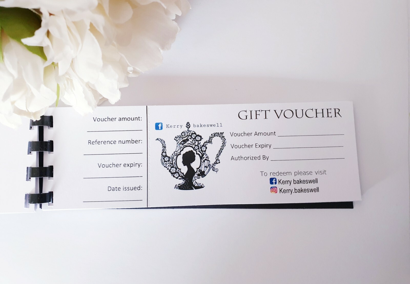 Business Gift Voucher perforated Booklet Promotional tool logo ...