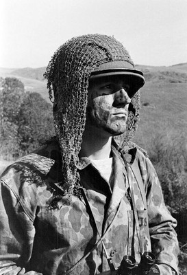 WWII B&W Photo US Marine Raider Camo USMC World War Two WW2 /1295 | eBay.de