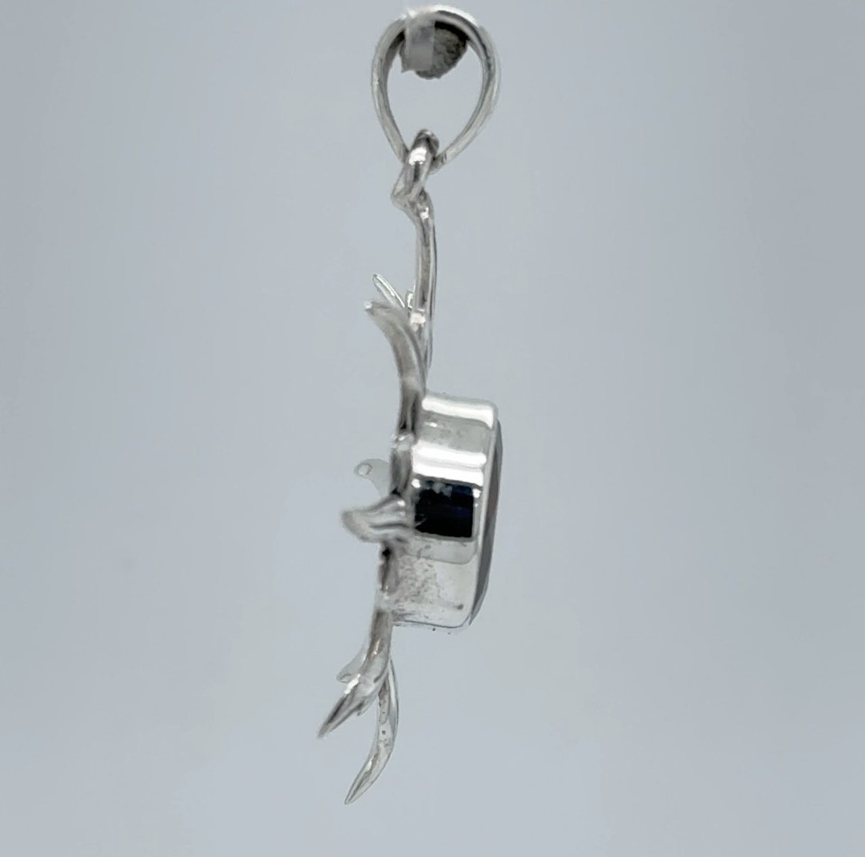 Faceted Red Round GARNET Sun / Star Pendant - 925 STERLING SILVER ...