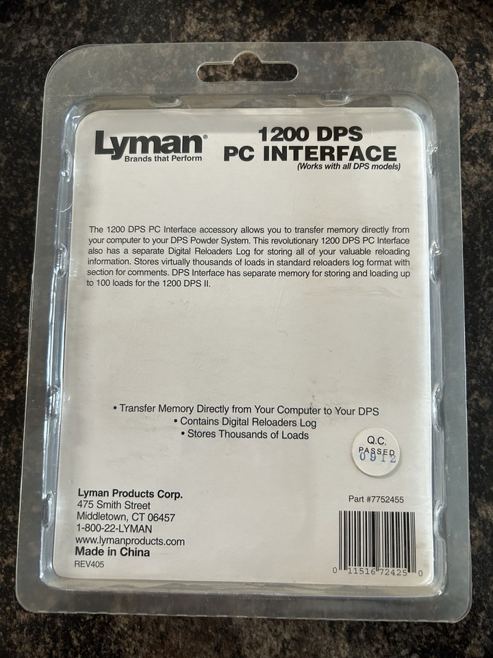Lyman 1200 DPS PC Interface | eBay