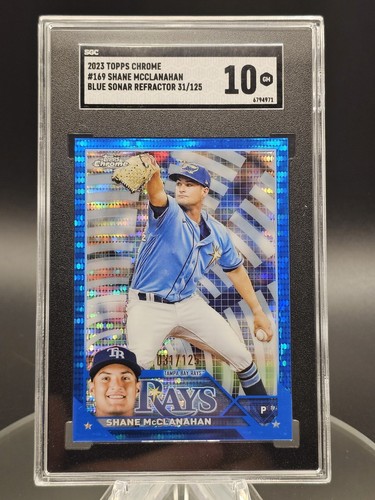 2023 Topps Chrome Shane Mcclanahan Blue Sonar Refractor #'d /125 SGC 10 ...