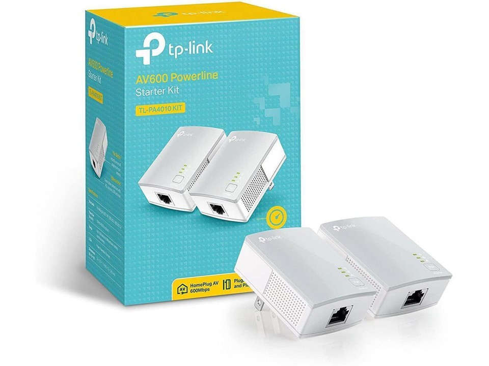TP-Link AV600 Powerline Ethernet Adapter(TL-PA4010 KIT)- Plug&Play ...