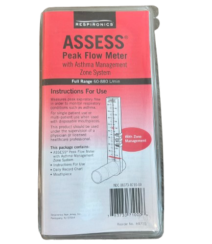 Respironics Assess Peak Flow Meter Full Range 60-880 L/Min For Asthma ...