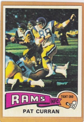 1975 TOPPS FOOTBALL PAT CURRAN #446 RAMS NM *A12115 | eBay