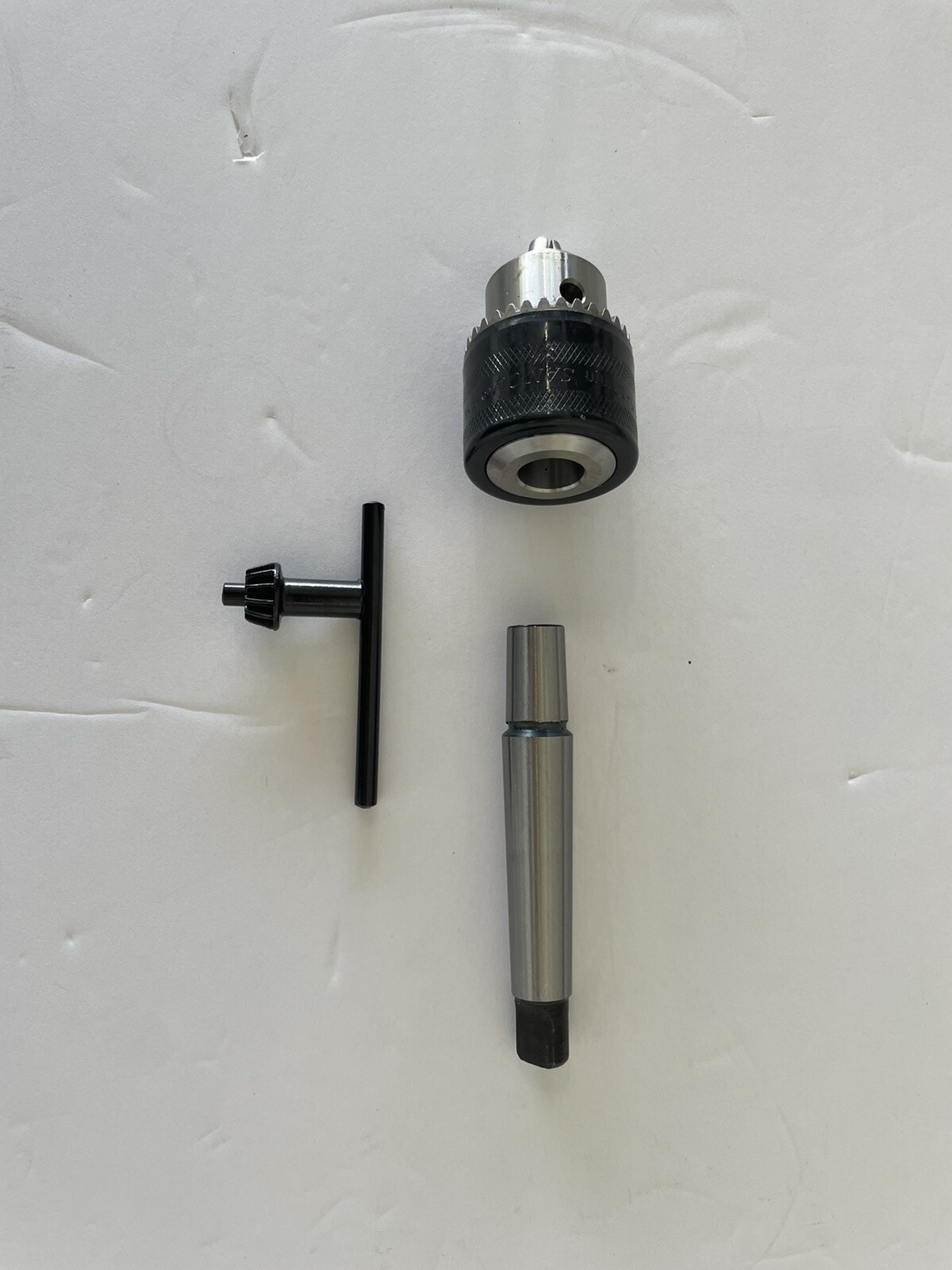 MINI METAL LATHE TAIL STOCK DRILL CHUCK TOOL WITH MT2 MORSE TAPER ARBOR ...