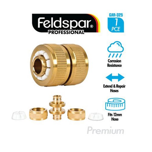 Garden Brass Hose Connector - 12mm Extend & repair hoses Garden Hose ...