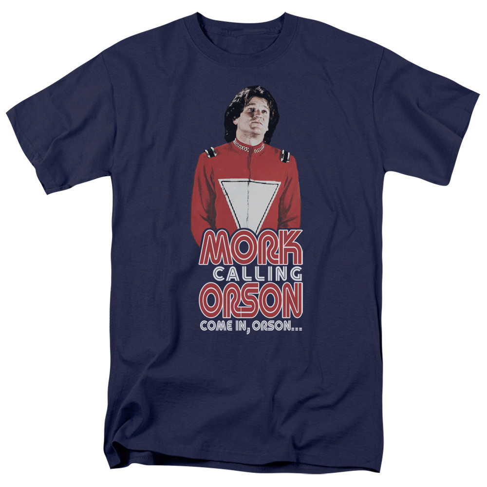 Mork & Mindy Robin Williams "Calling Orson" Mens Unisex T-Shirt, Choice ...