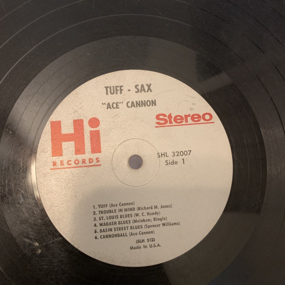 Ace Cannon, Tuff-Sax, LP record, Hi Records, HI SHL 32007, alto sax | eBay