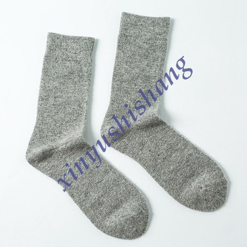 Angora Cashmere Wool Sock Mens Socks Comfortable Warm Pure Color 1 ...