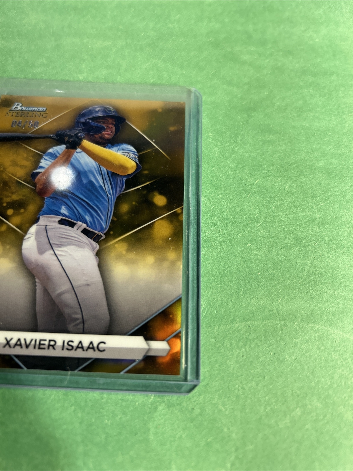 2023 Bowman Sterling Xavier Isaac /50 Gold Refractor #BSP-90 Rays | eBay