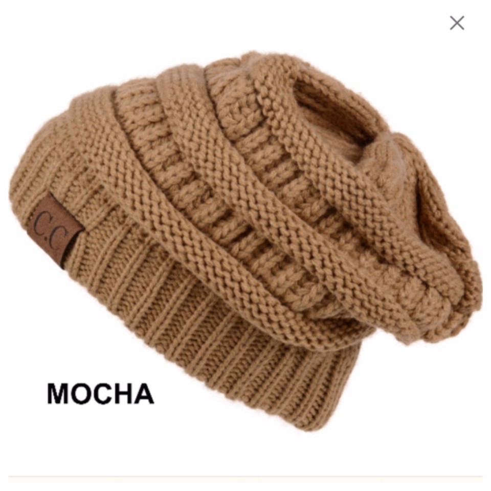 CC Authentic Beanie Cap Bubble Knit Fall Ski Snow Winter Men Women ...