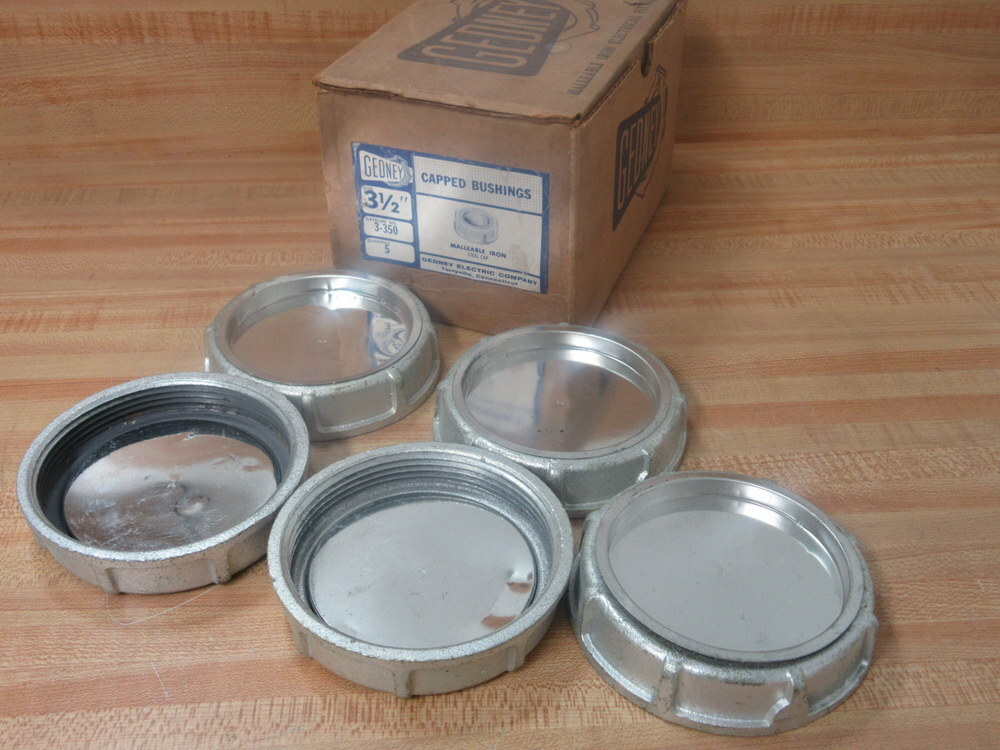 O-Z/Gedney 3 1/2" inch Capped Bushings Mall Iron Zinc Plated 3-350 ...