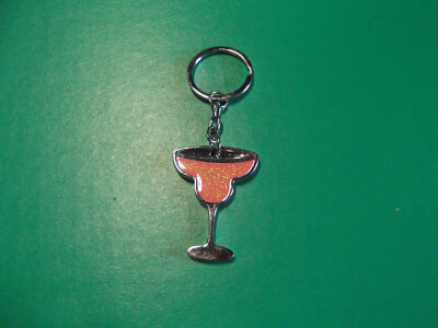 Unique Collectible Keychain Metal 2"in Martini Glass | eBay