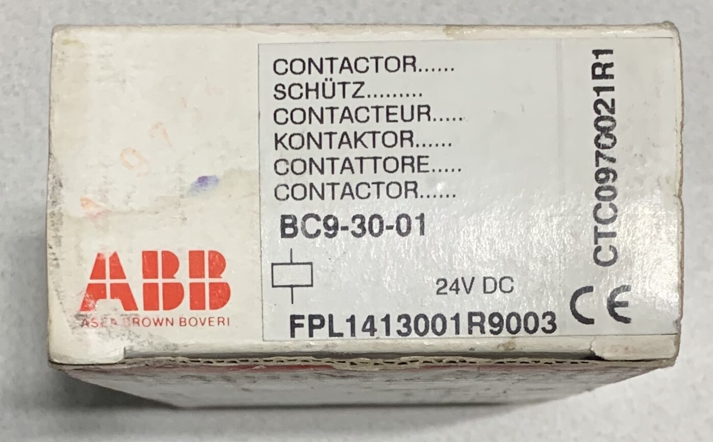 ABB Bc9-30-01 Contactor Relay 24v Coil for sale online | eBay