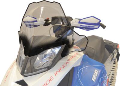 Powermadd Cobra Windshield Clear W/Black Fade 17.5in. 08-11 SKI-DOO XP ...
