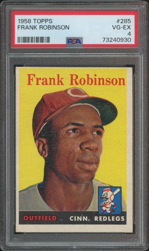 1958 TOPPS FRANK ROBINSON 285 VG-EX PSA 4 BASEBALL CINCINNATI REDS | eBay