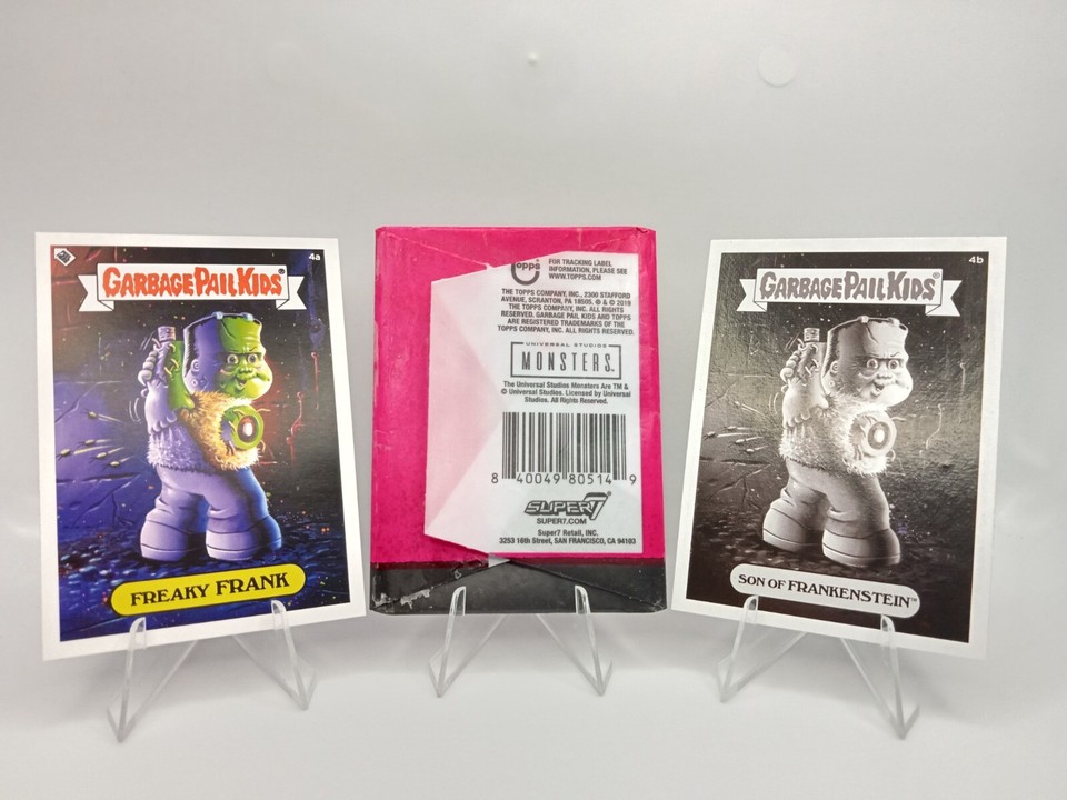 UNIVERSAL MONSTERS FULL 24X GPK CARD SET, VERY RARE 1st PRINT +PLUS ...