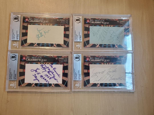 2024 Historic Autographs Celebrity QUAD cut auto 4-card theme LIL ABNER ...