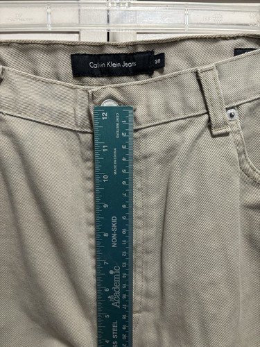 Calvin Klein Jeans Easy Fit Khaki Tan Denim Jeans Size 38 High Rise ...