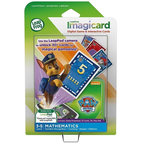 LeapFrog Imagicard PAW PATROL Mathematics Learning Game Counting,Shapes ...