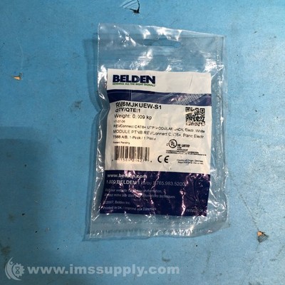 Belden RV6MJKUEW-S1 CAT6+ UTP Modular Jack, Electric White FNFP | eBay
