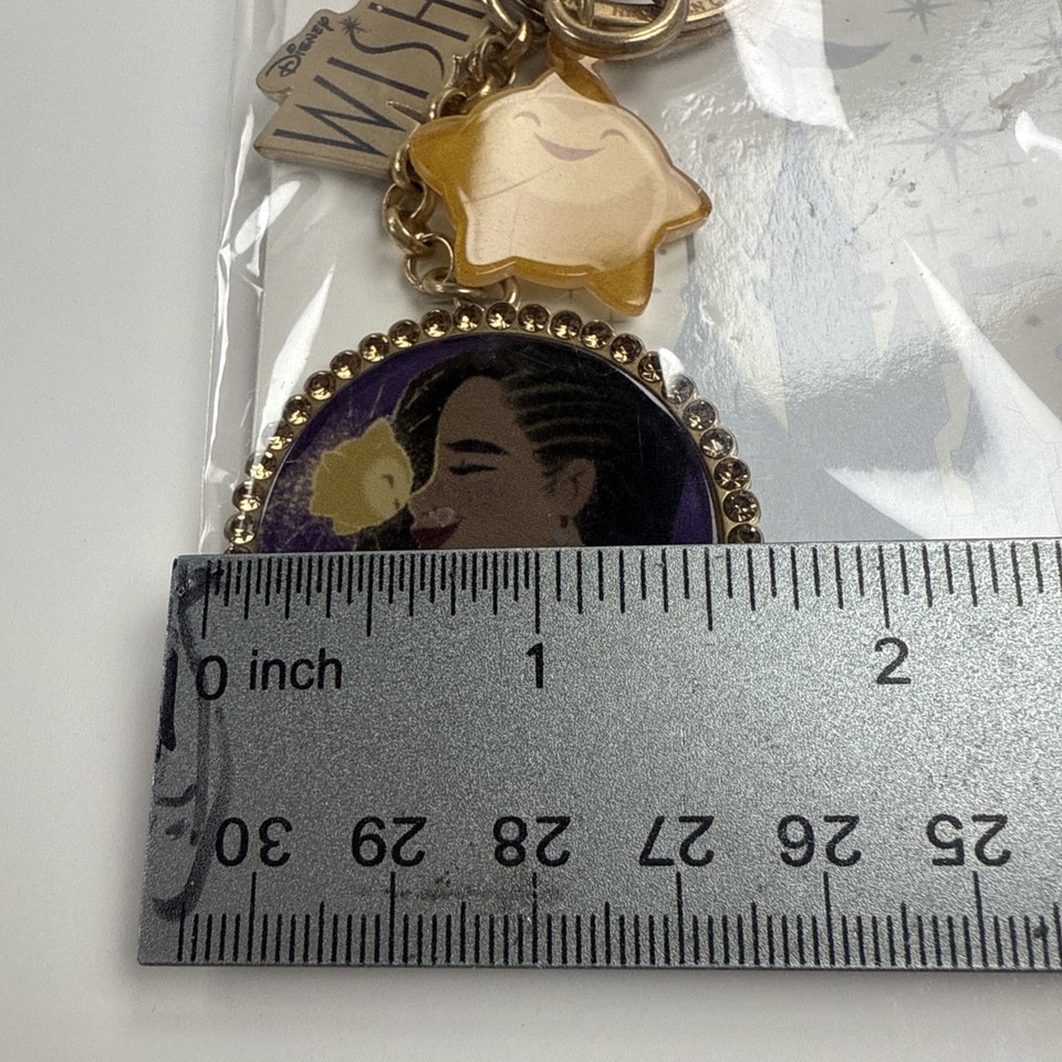 Disney Parks Disney Wish Movie Asha and Star Keychain Gold Tone | eBay