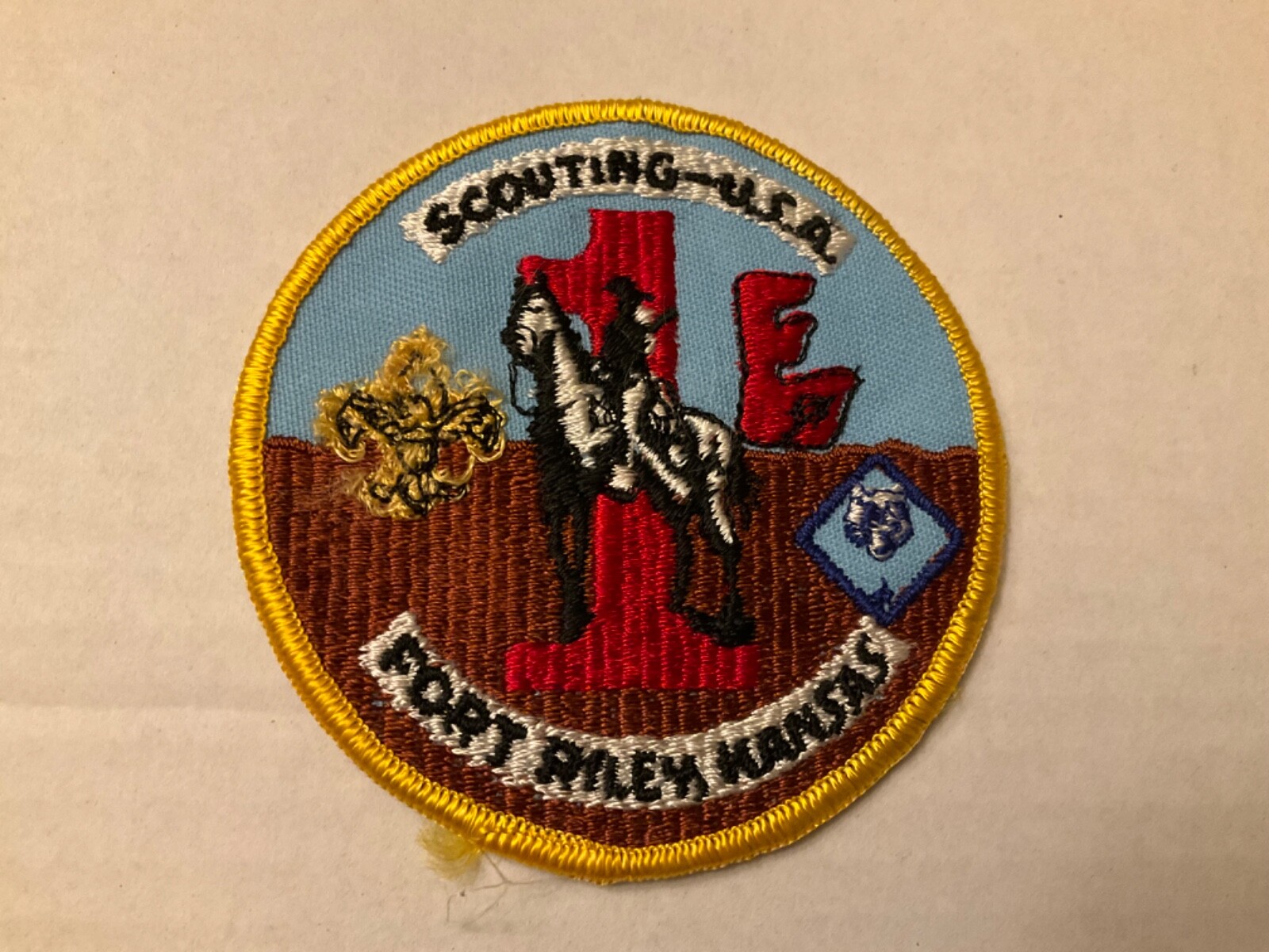 Fort Riley Kansas Scouting USA Scout, Cob & Exploring Patch | eBay