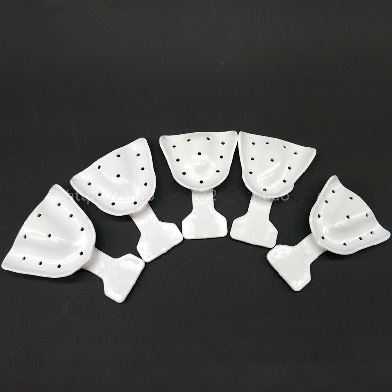 1 Set Dental Edentulous Jaw Impression Trays Old Aged Frame Cut Back ...