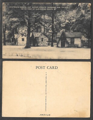 Old Ohio Postcard - Cleveland - Winfield's Cabins | eBay