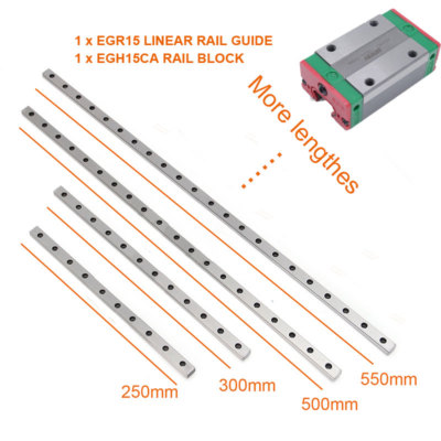 300-2500mm EGR15 Linear Rail Guide HIWIN + 1pc EGH15CA Block Carriage CNC Kit | eBay