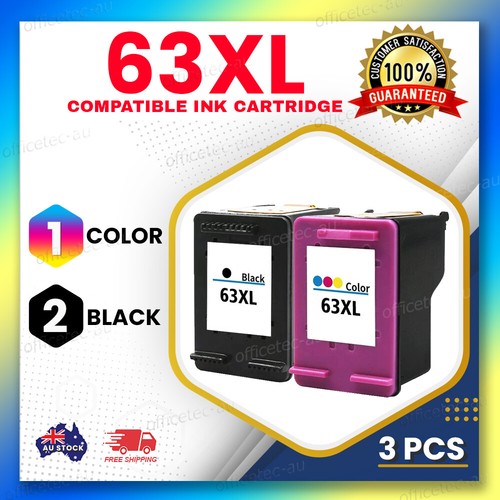 3x Compatible 63 63XL Ink for HP Deskjet 1110 2130 2131 3630 Officejet ...