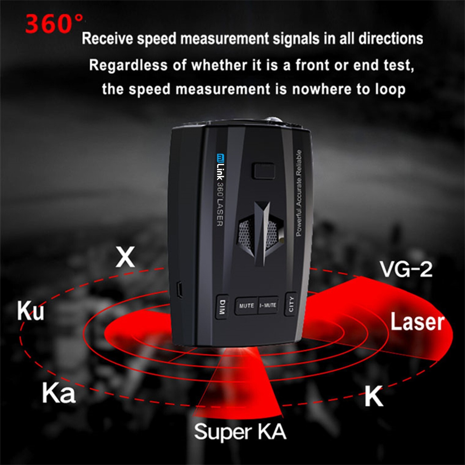 miLink Long Range Nano Multi Frequency Lidar Car Laser Police Radar ...