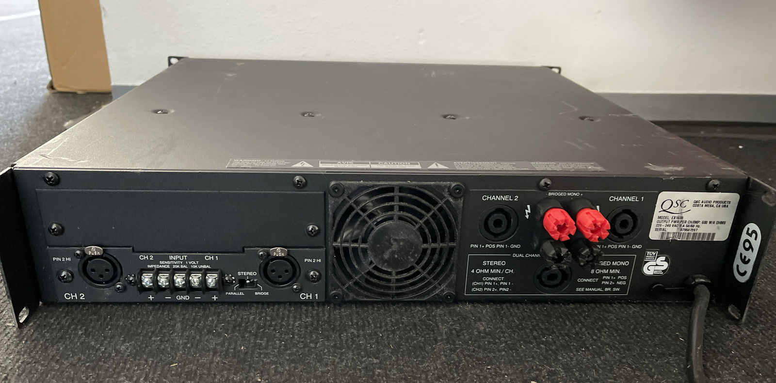 QSC EX-1600 Professional Stereo Power Amplifier 600w pro Kanal 20Hz to ...