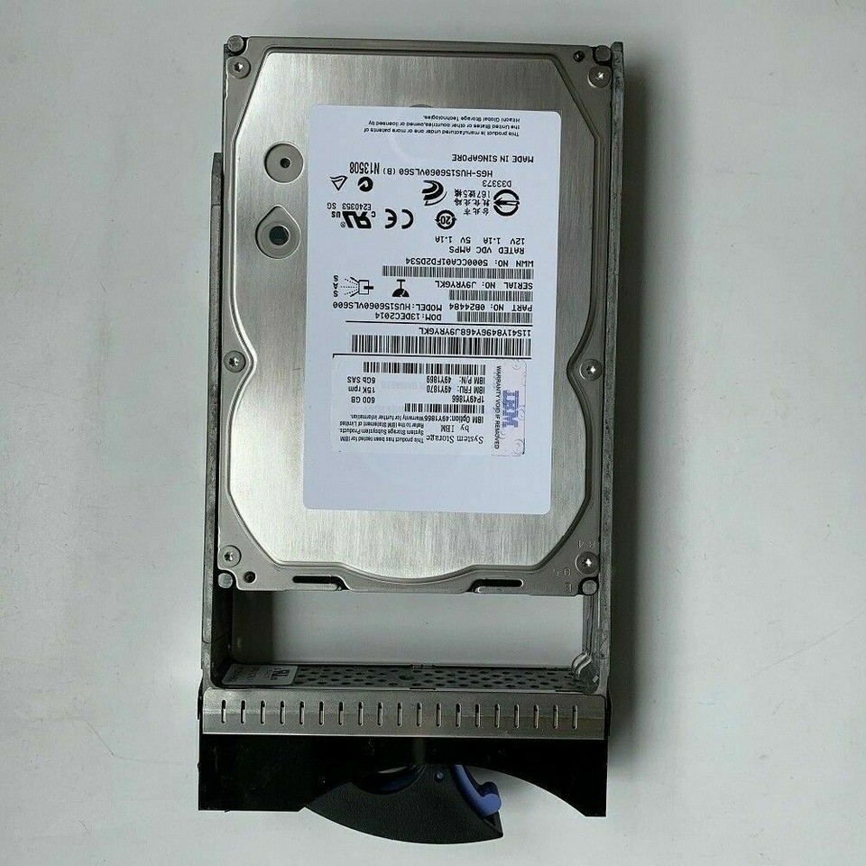 IBM 49Y1870 49Y1866 49Y1869 600GB 15K 6GB LFF SAS 3.5'' Hard Drive W ...