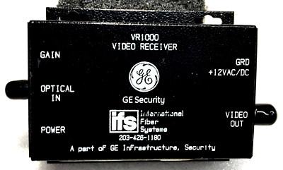 VR 1000 IFS / GE SECURITY VIDEO RECIEVER , (1 PC) NEW NO POWER SUPPLY ...