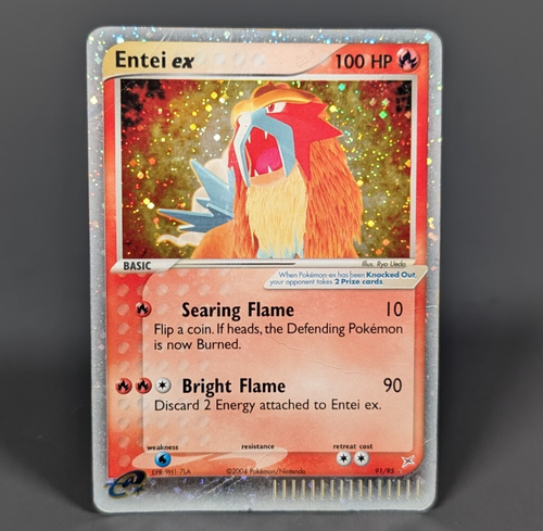 Entei EX 91/95 Team Magma vs Team Aqua MP Holo Rare vintage Pokemon ...