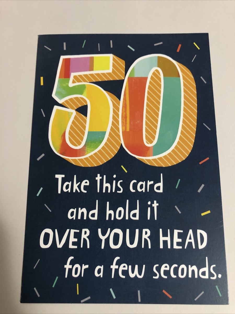 50th Birthday Card Funny 50th Card Funny Age Card Funny Birthday Card